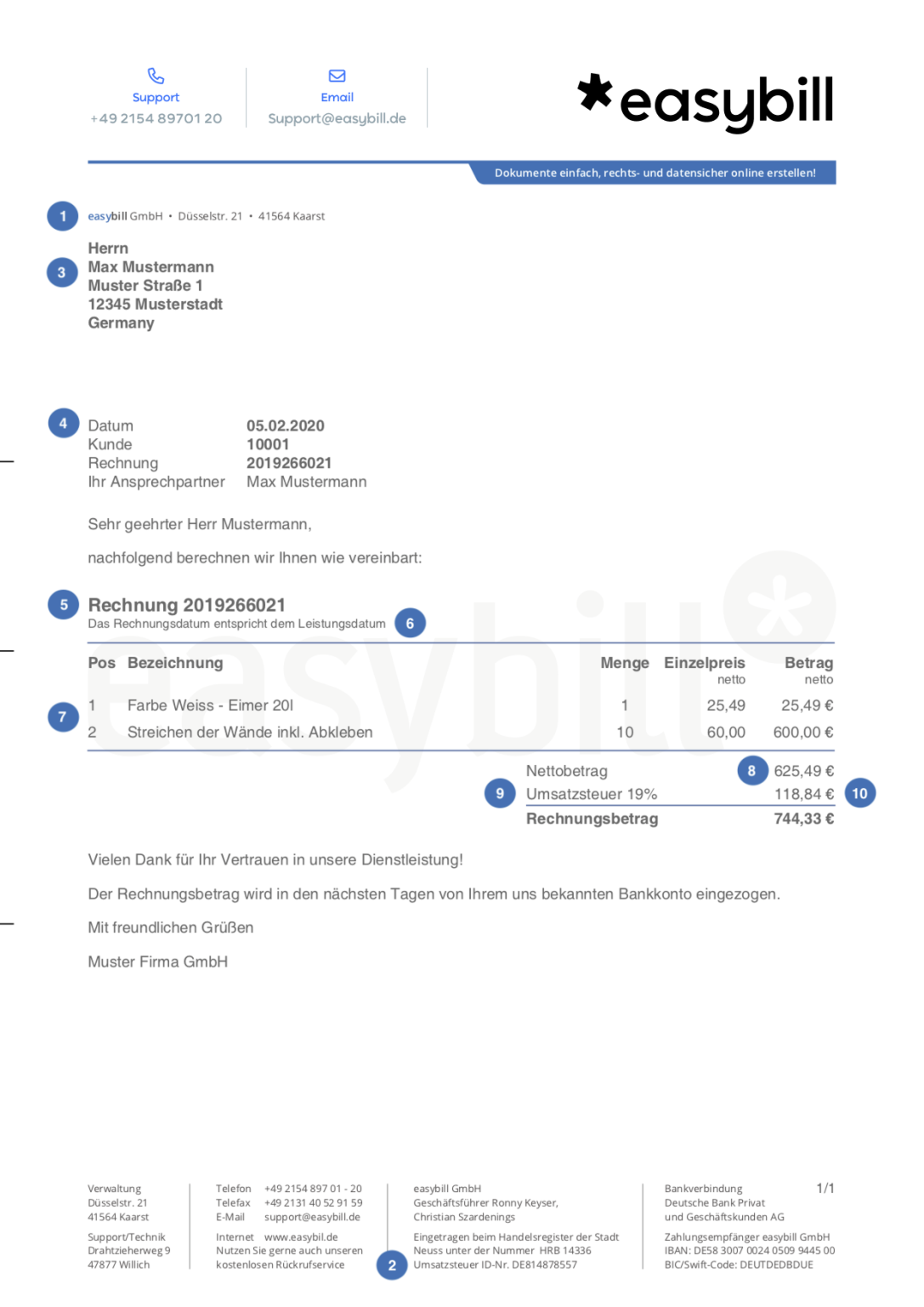Steueridentifikationsnummer: Welche Steuernummer gehört auf eine Rechnung?