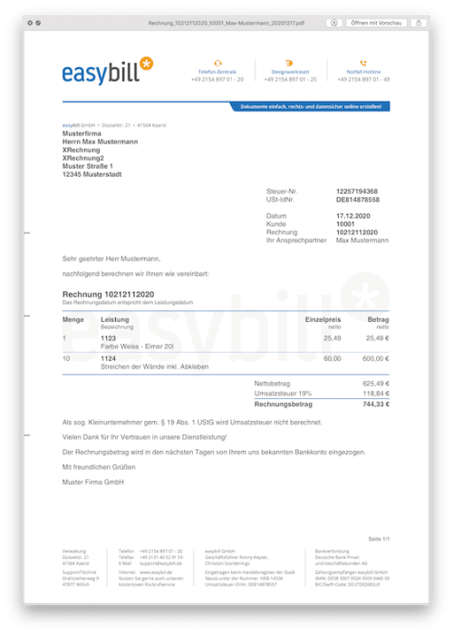 XRechnungen schreiben und versenden