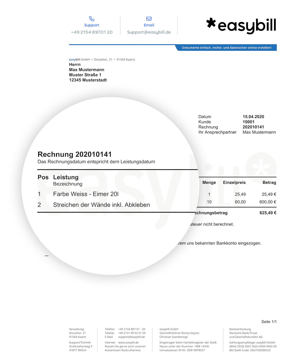Invoice number - definition, mandatory information, use