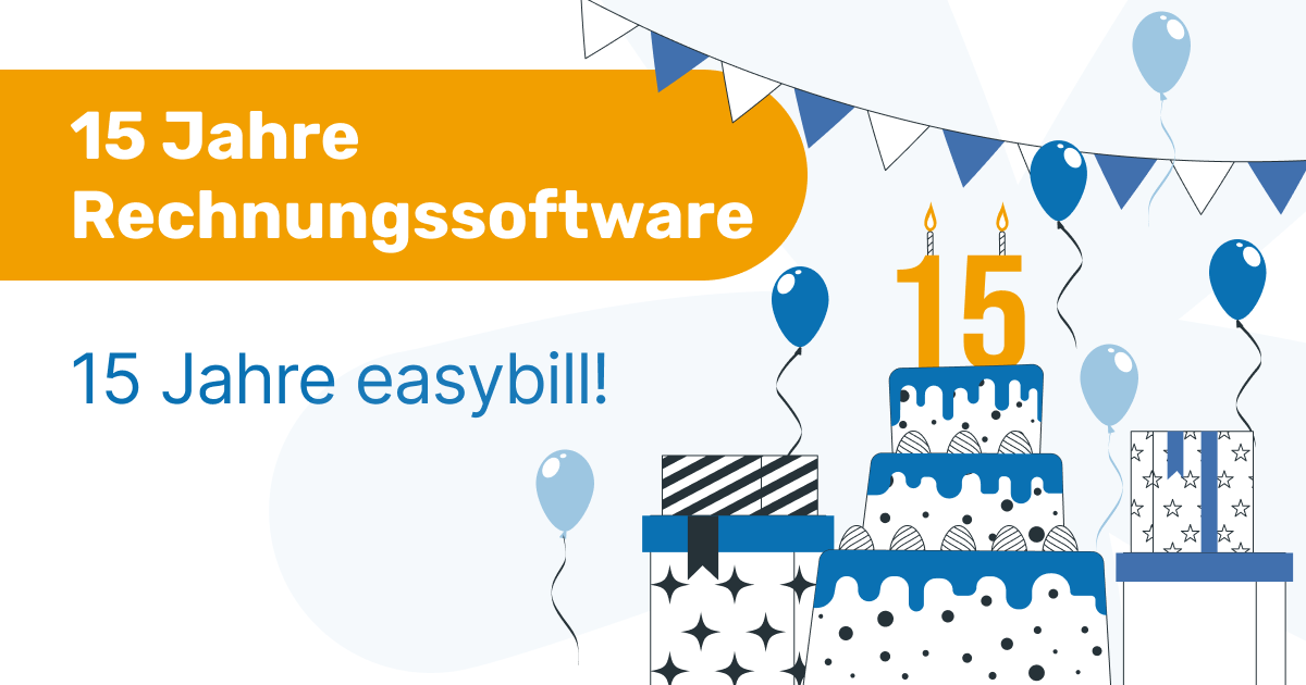 Rechnungssoftware easybill seit 15 Jahren erfolgreich unterwegs