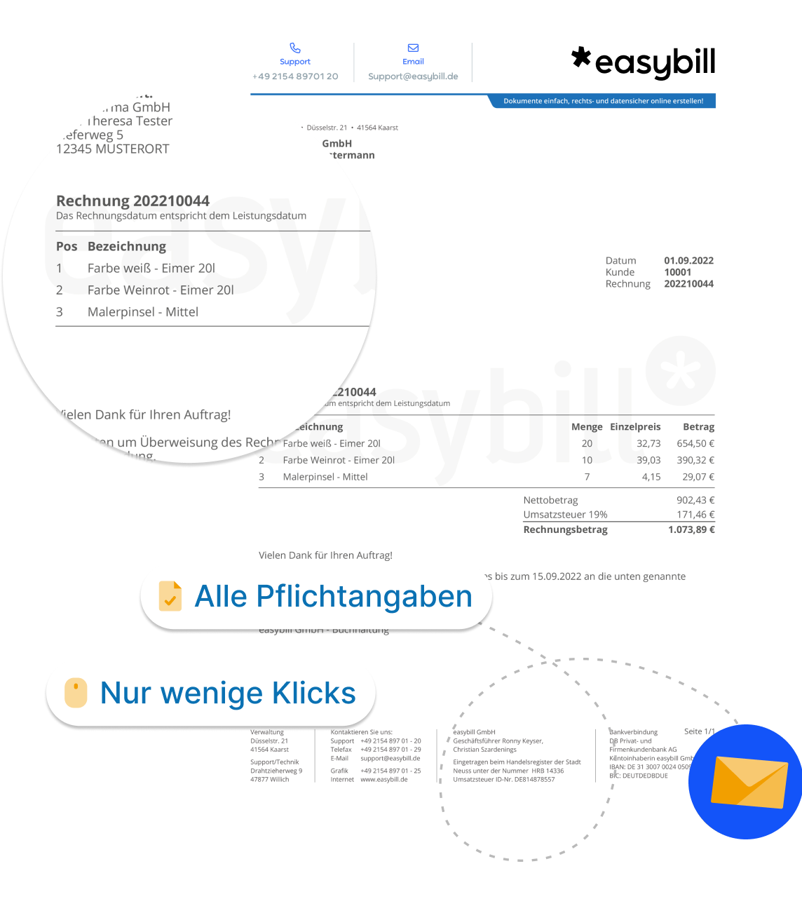 Stornorechnung: Fehlerhafte Rechnungen rückgängig machen • easybill