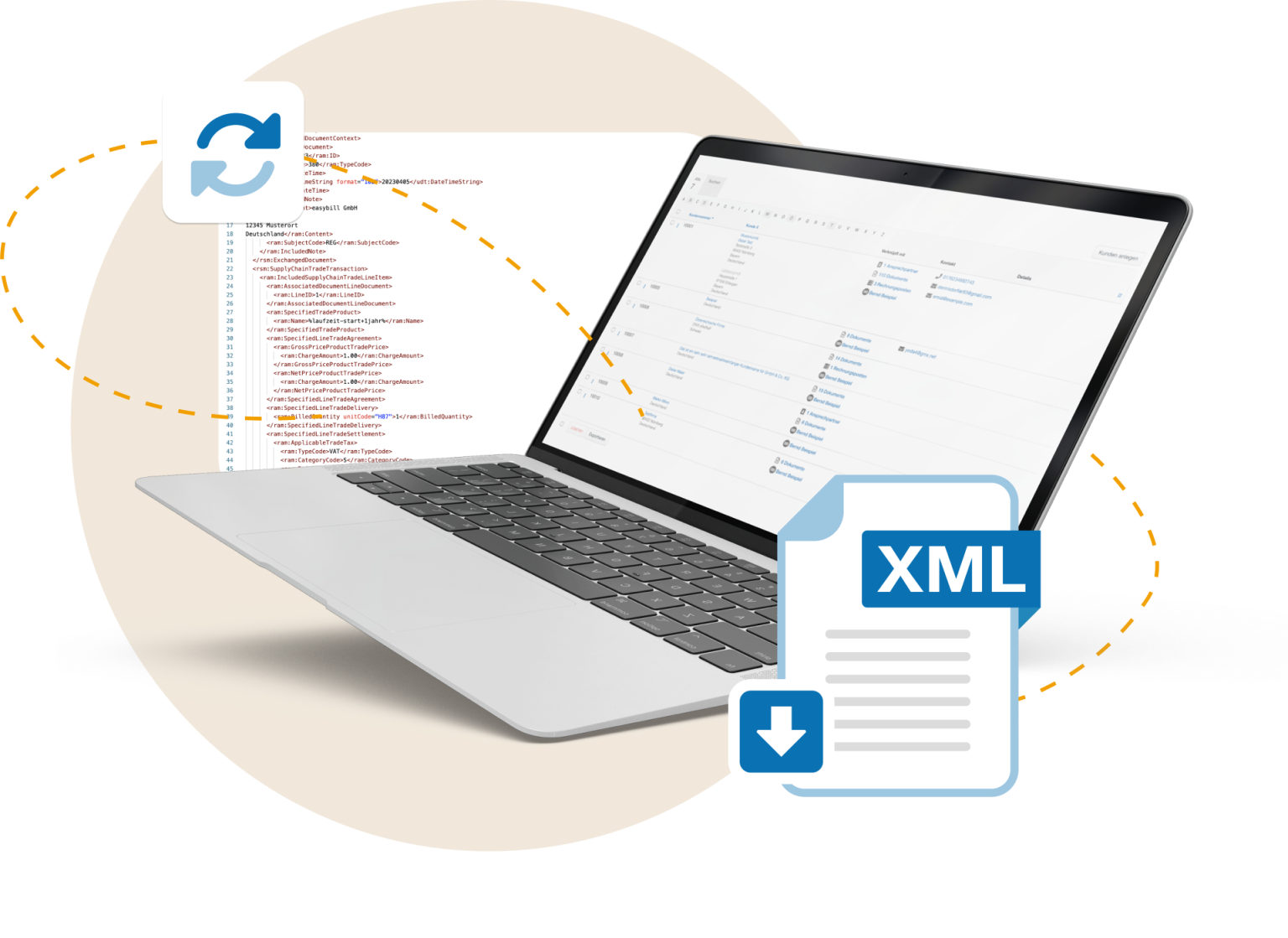Create and send XRechnung via easybill - just as usual invoices!