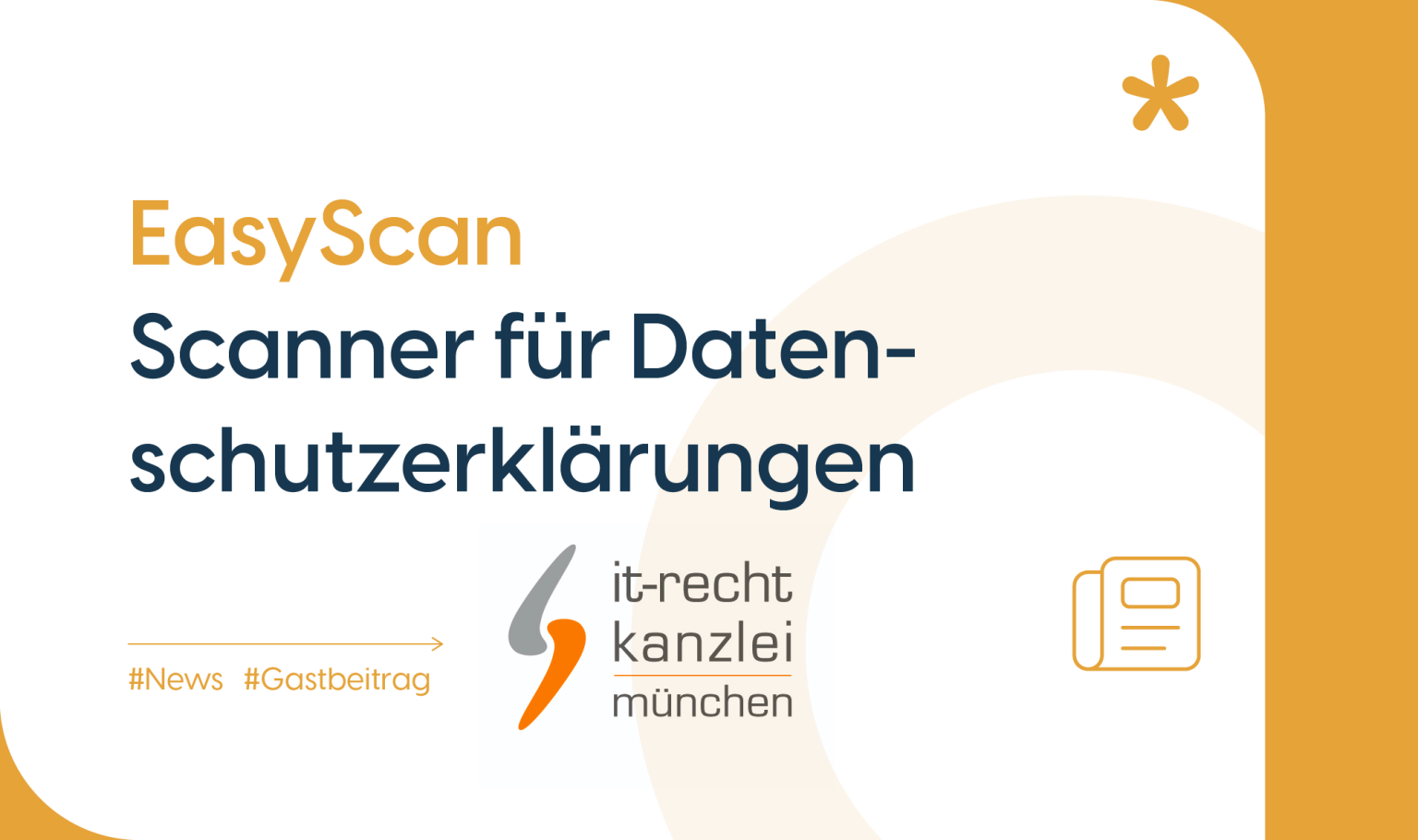 EasyScan: Der innovative Scanner für Datenschutzerklärungen • easybill
